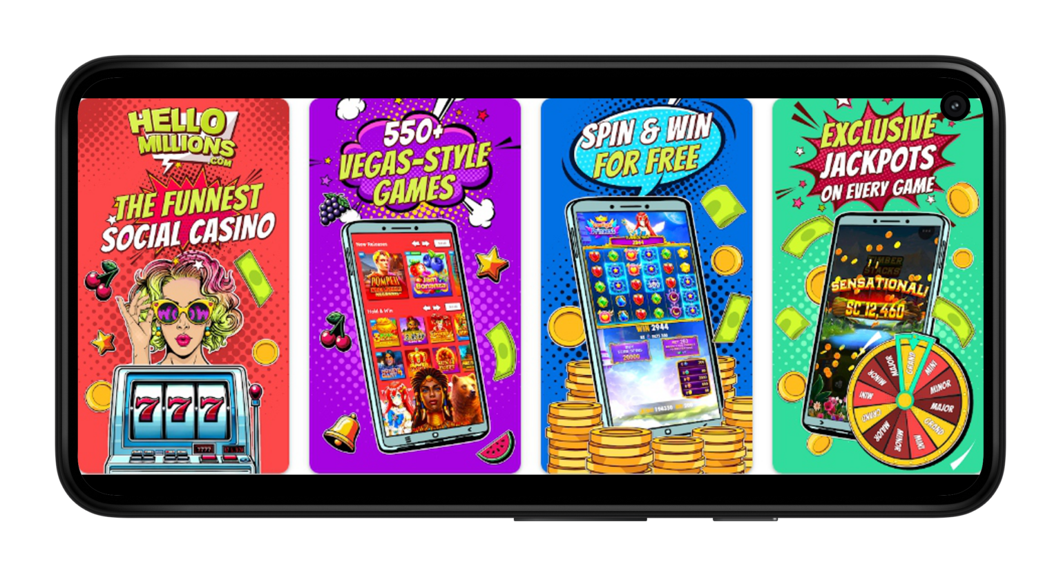 Hello Millions Casino Promo Code 'PLAYBONUS' for Free GC & SC at Registration