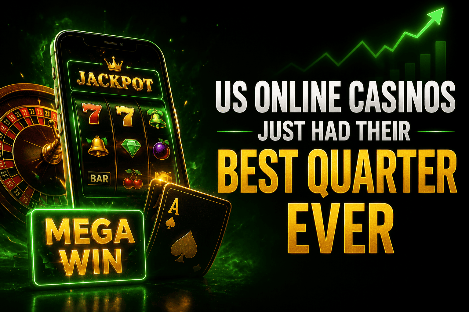 US Online Casinos Hit Record $3B Quarter as iGaming Booms in 2026